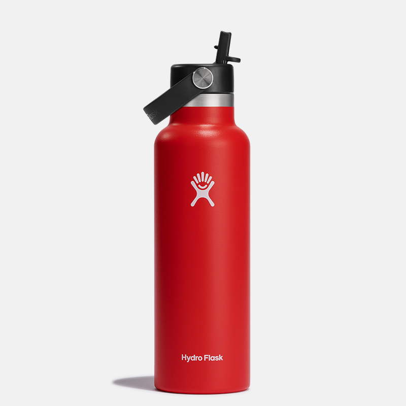 Standard Mouth with Flex Straw Cap 21 OZ בקבוק שתייה עם קש | Hydro Flask